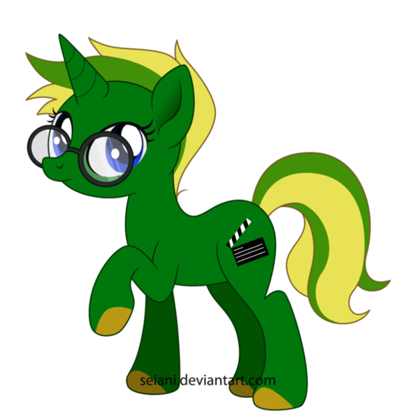#816362 - artist:seiani, derpibooru import, glasses, oc, oc:emerald snap, safe, solo, unofficial ...