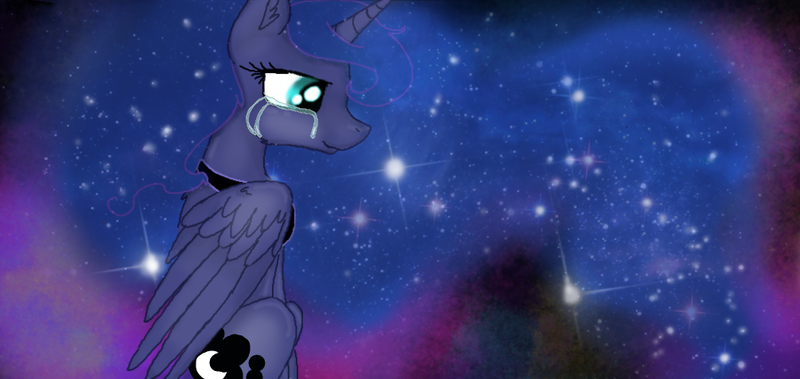 #816929 - safe, artist:161141, derpibooru import, princess luna, crying ...