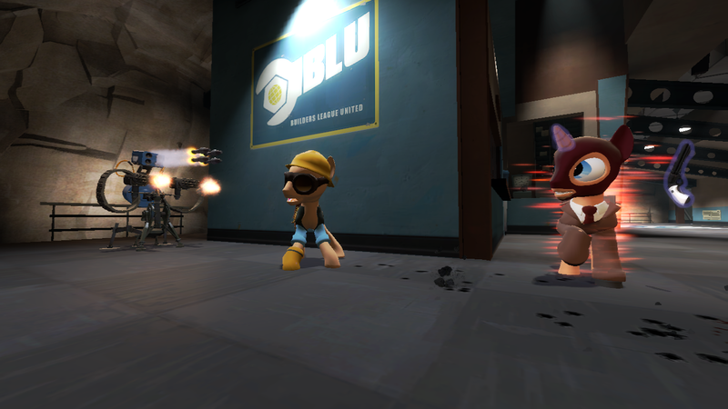 #818632 - 3d, artist:johnsilents, derpibooru import, engineer, friendly fire, gmod, imminent ...