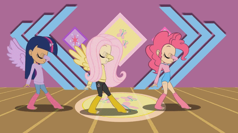 #839780 - animated, artist:skill:draw, dancing, derpibooru import ...