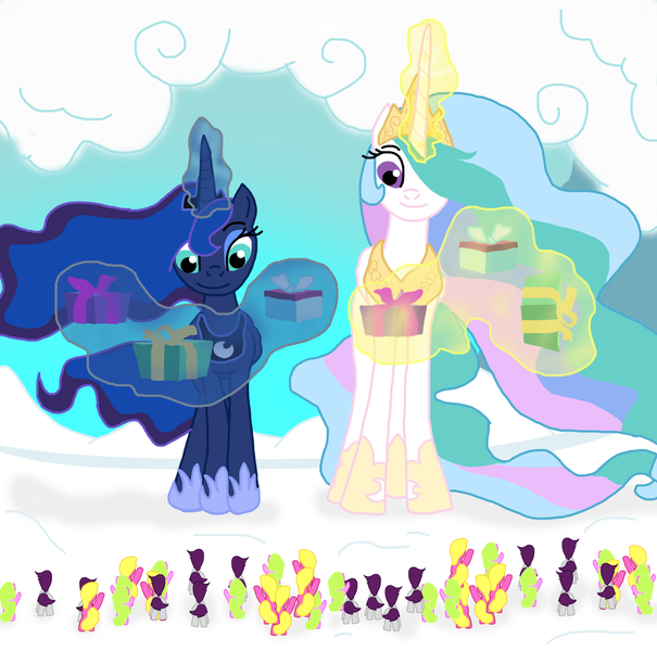 #847093 - artist:final7darkness, crowd, derpibooru import, giantess ...