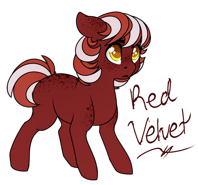 #856994 - artist:honiibree, derpibooru import, oc, oc:red velvet, safe, solo, unofficial ...