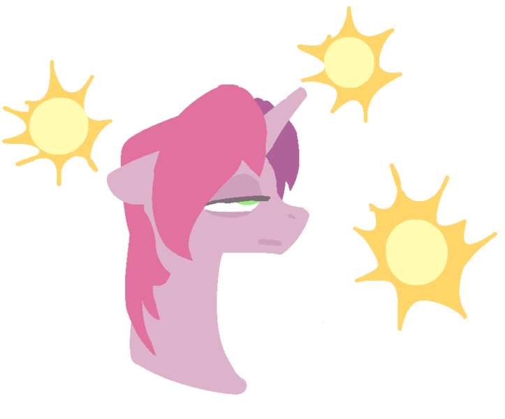 #862235 - artist:nobody, derpibooru import, lidded eyes, lineless, oc, oc:gloomy, safe, solo ...