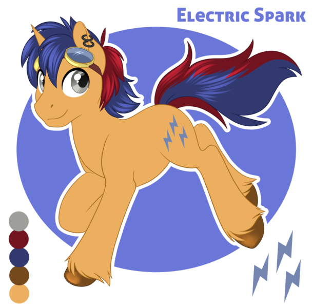#903744 - safe, artist:peridotkitty, derpibooru import, oc, oc:electric spark, unofficial ...