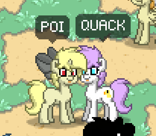 #942329 - derpibooru import, kantai collection, oc, oc:lucky duck, poi, pony town, quack, safe ...