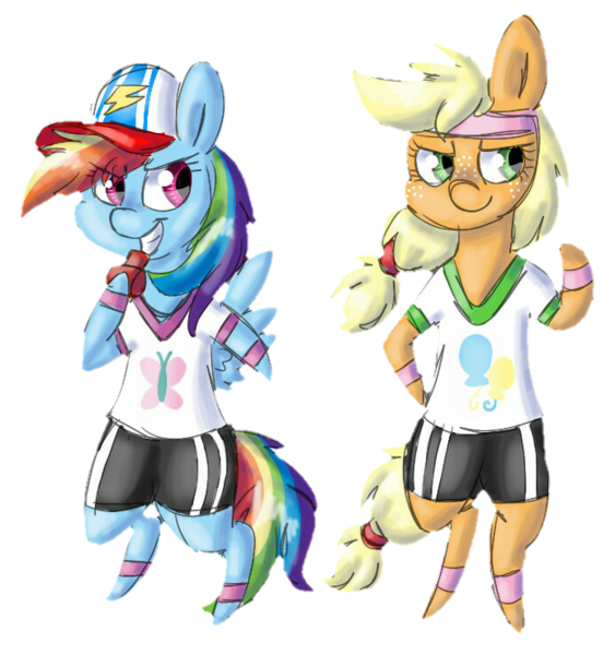 #946630 - applejack, artist:sweetheart-arts, buckball season, coach ...