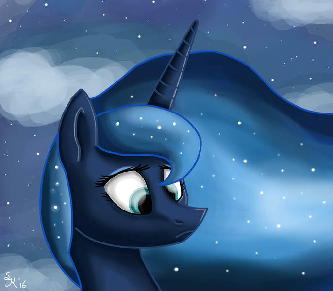 #1009868 - safe, artist:sterreko, derpibooru import, princess luna ...