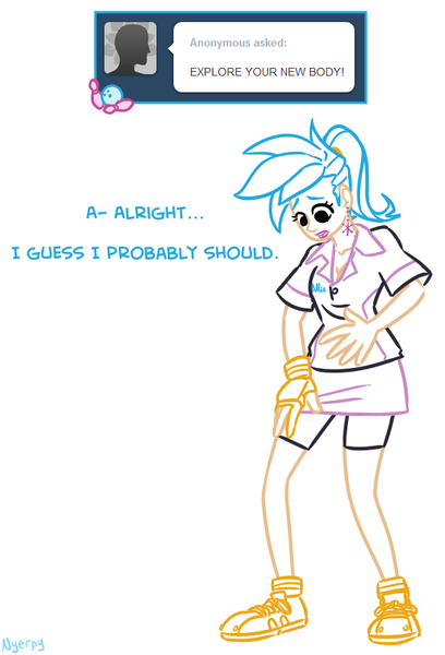 #1026607 - allie way, artist:askallieway, derpibooru import, human ...