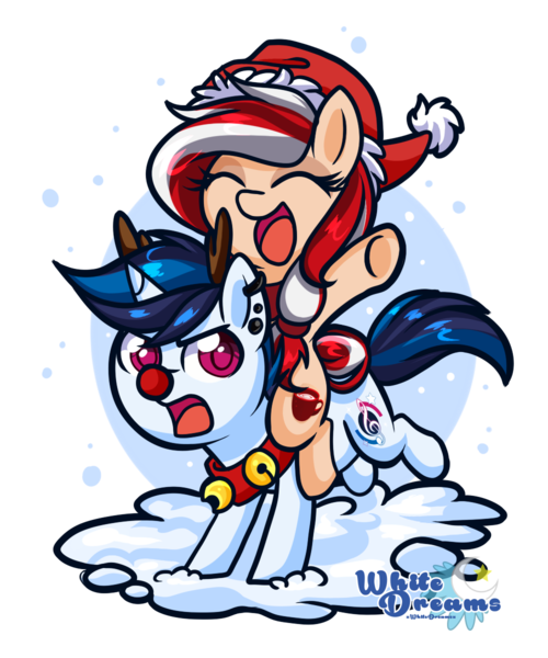 #1033914 - safe, artist:xwhitedreamsx, derpibooru import, oc, oc:blue decibel, oc:peppermint ...