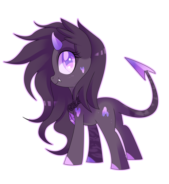 #1043543 - artist:sorasku, colored pupils, derpibooru import, fangs, female, mare, oc, oc:heda ...