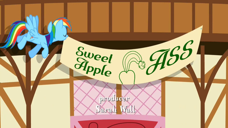 #1046270 - applebutt, applejack, banner, derpibooru import, edit ...