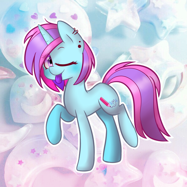 #1068220 - safe, artist:candyaicdraw, derpibooru import, oc, oc:candy ...