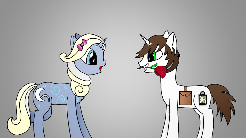 #1073676 - artist:ag-poni, bow, cute, derpibooru import, flower, gradient background, happy, oc ...