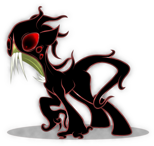 #1087166 - artist:emkay-mlp, body horror, demon, derpibooru import ...