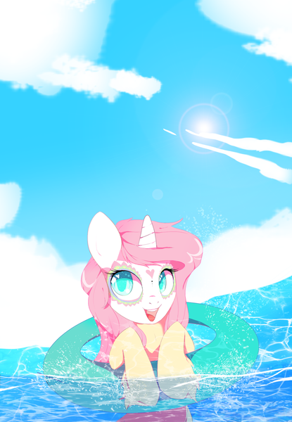 #1099460 - safe, artist:sorasku, derpibooru import, oc, oc:sugar skull, unofficial characters ...