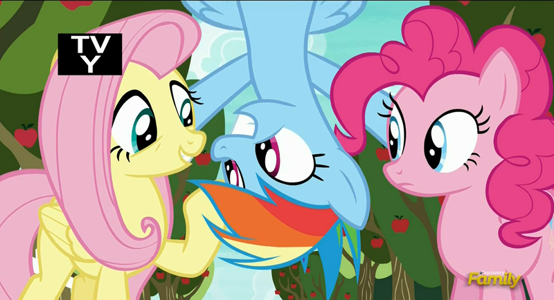 Fluttershy And Rainbow Dash And Pinkie Pie Kiss