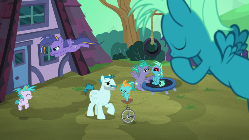 #996944 - safe, derpibooru import, screencap, air pop, gusty sprite, ray stinger, sky stinger ...