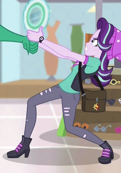 #1141941 - animated, cropped, derpibooru import, equestria girls, evil ...