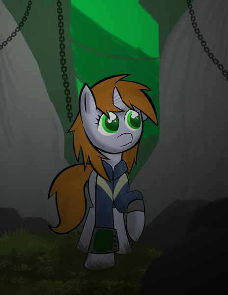 #1186452 - safe, artist:skyflys, derpibooru import, oc, oc:littlepip, unofficial characters only ...