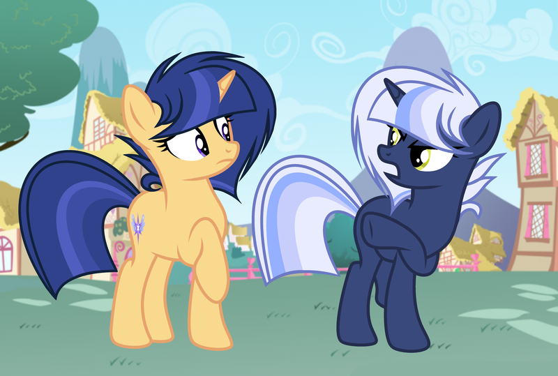 #1189793 - safe, artist:velveagicsentryyt, derpibooru import, oc, oc:midnight sentry, oc:velvet ...