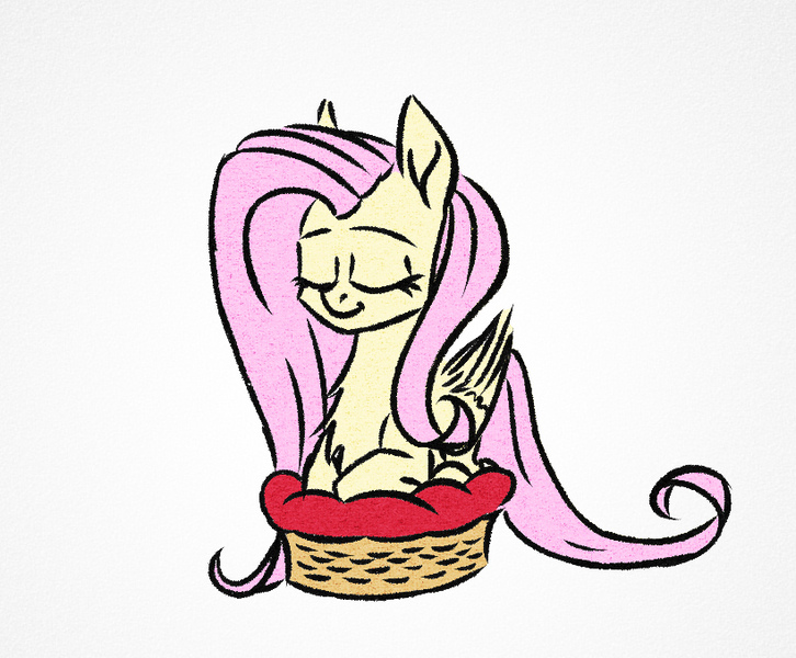 1234881 Safe Artist Akweer Derpibooru Import Fluttershy Pegasus