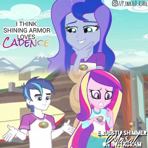 #1238745 - alumnus shining armor, dean cadance, derpibooru import, edit, edited screencap ...