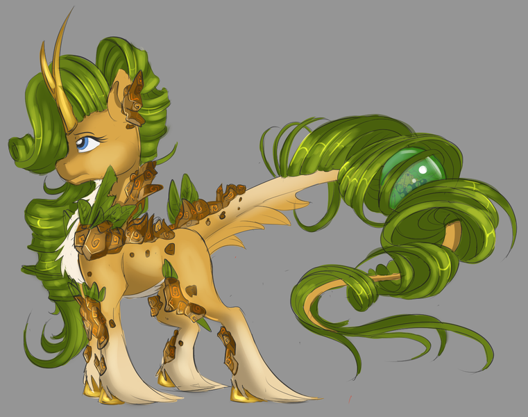 #1281125 - artist:beardie, derpibooru import, kirin, oc, oc:eldorada, orbite, original species ...