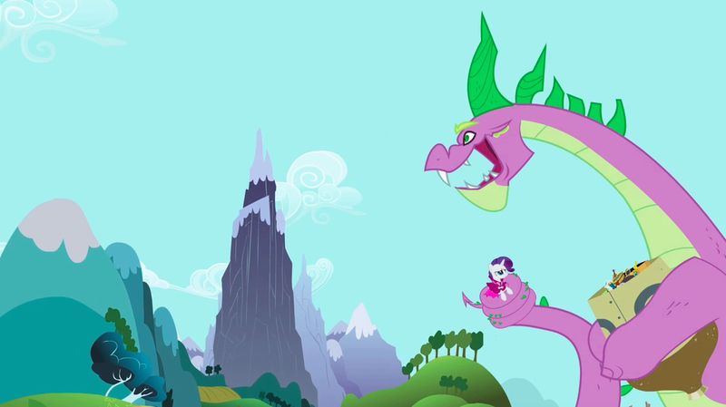 #1297468 - safe, derpibooru import, screencap, rarity, spike, dragon ...