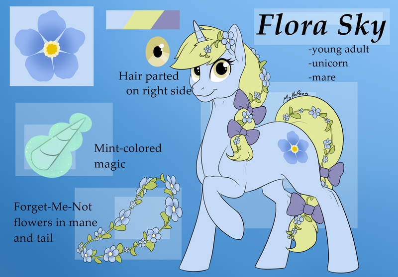 #1314781 - safe, artist:mythpony, derpibooru import, oc, oc:flora sky ...