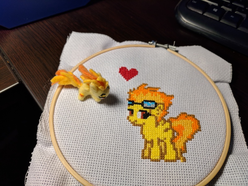 #1347073 - artist:tinyequine, cross stitch, derpibooru import, irl ...
