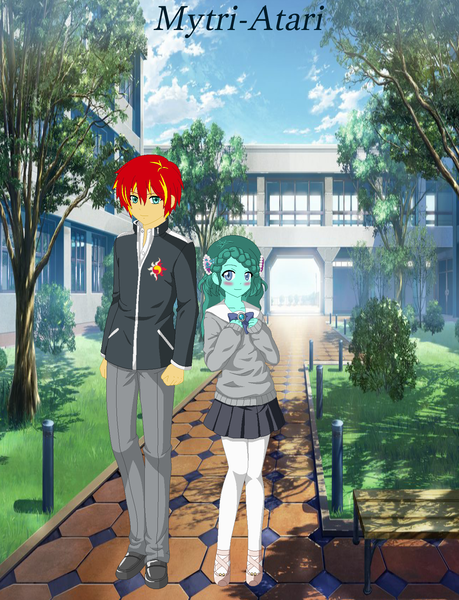 #1356081 - alternate hairstyle, anime, artist:mytri-atari93, derpibooru ...