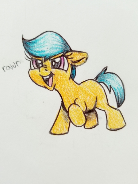 #1356155 - artist:smirk, derpibooru import, foal, oc, request, safe, solo, traditional art ...
