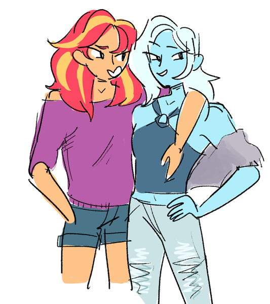 #1386281 - safe, artist:lochness-art, derpibooru import, sunset shimmer ...