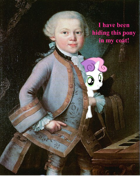 #1409008 - derpibooru import, mozart, powdered wig, safe, sweetie belle ...