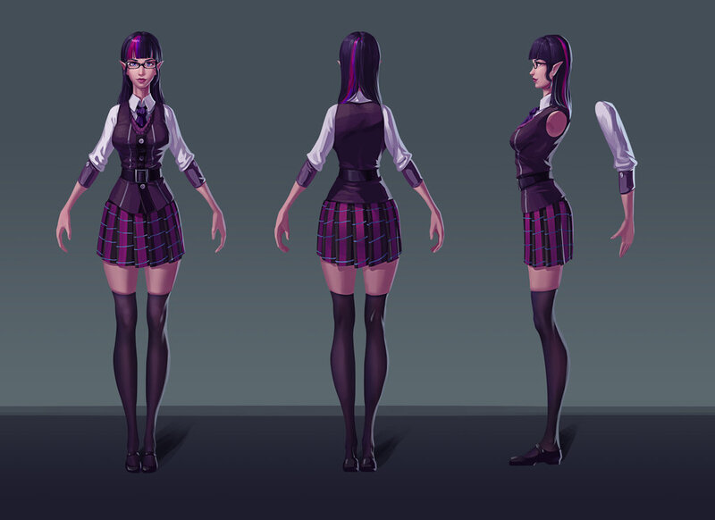 #1425148 - artist:sunset tide, belt, clothes, crystal prep academy uniform, derpibooru import ...