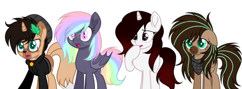 #1429263 - safe, artist:mintoria, derpibooru import, oc, oc:amelia, oc:finn, oc:mint, oc:taya ...