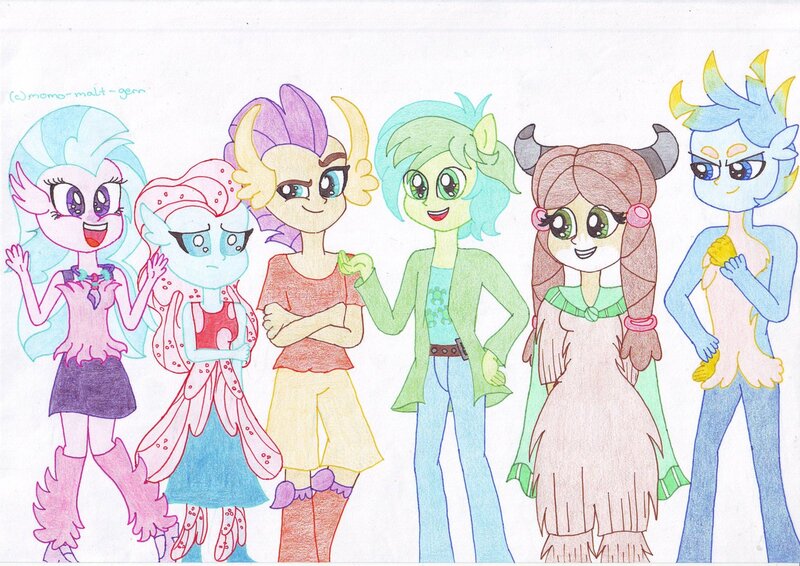 #1444100 - safe, artist:momo-malt-gern, derpibooru import, gallus ...