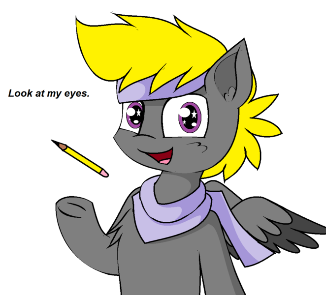 #1464476 - artist:pencil bolt, big eyes, clothes, derpibooru import, headband, looking at you ...