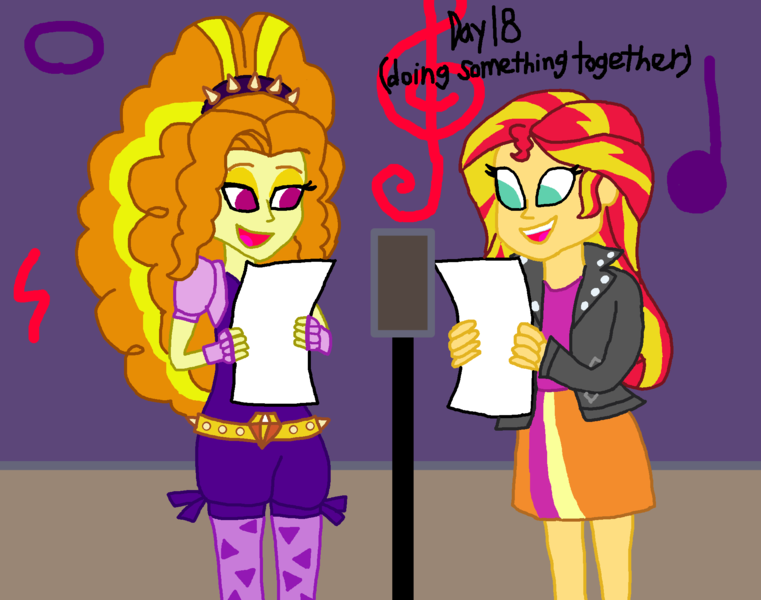 #1465906 - 30 day otp challenge, adagio dazzle, artist:ktd1993, derpibooru import, duet ...