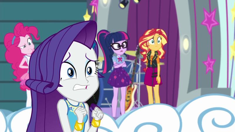 #1468383 - safe, derpibooru import, screencap, pinkie pie, rarity, sci-twi, sunset shimmer ...