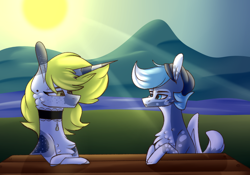 #1468986 - safe, artist:sweetmelon556, derpibooru import, oc, oc:ciel, oc:sweet roll, unofficial ...