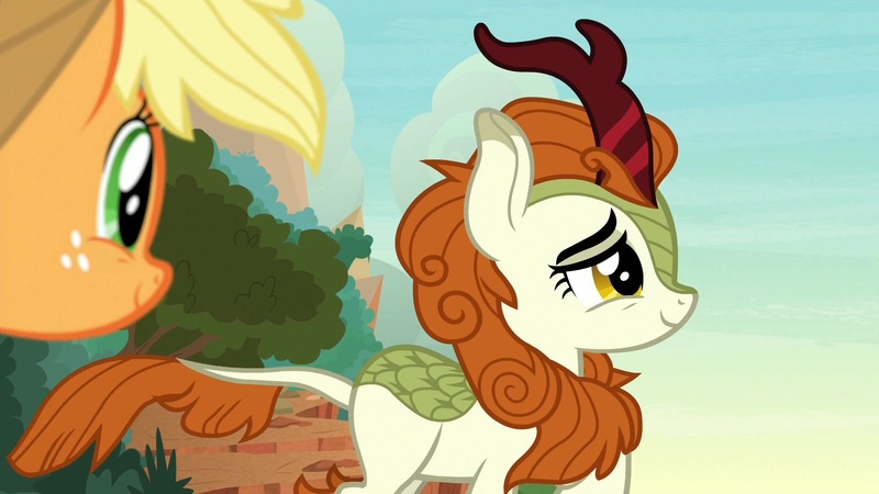 #1473359 - applejack, autumn blaze, cute, derpibooru import, kirin, safe, screencap, sounds of ...