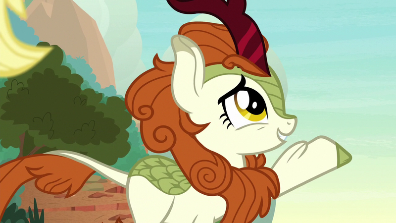 #1474433 - safe, derpibooru import, screencap, applejack, autumn blaze, kirin, sounds of silence ...