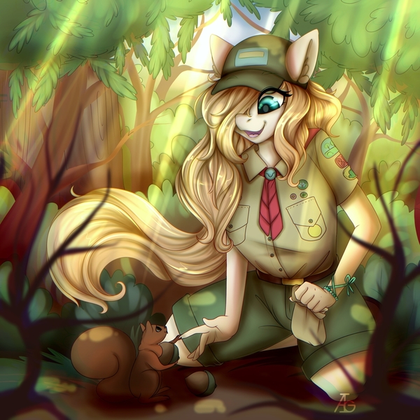 1476976 Acorn Anthro Anthro Oc Artistigazella Cap Clothes Commission Cute Derpibooru