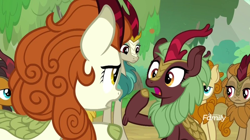 #1500357 - autumn afternoon, autumn blaze, background kirin, cinder glow, derpibooru import ...