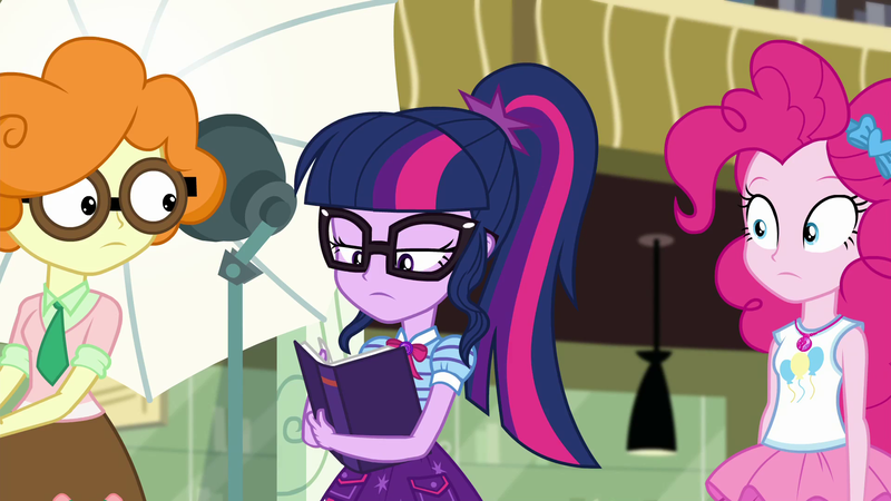 #1506572 - safe, derpibooru import, screencap, pinkie pie, sci-twi, scribble dee, twilight ...