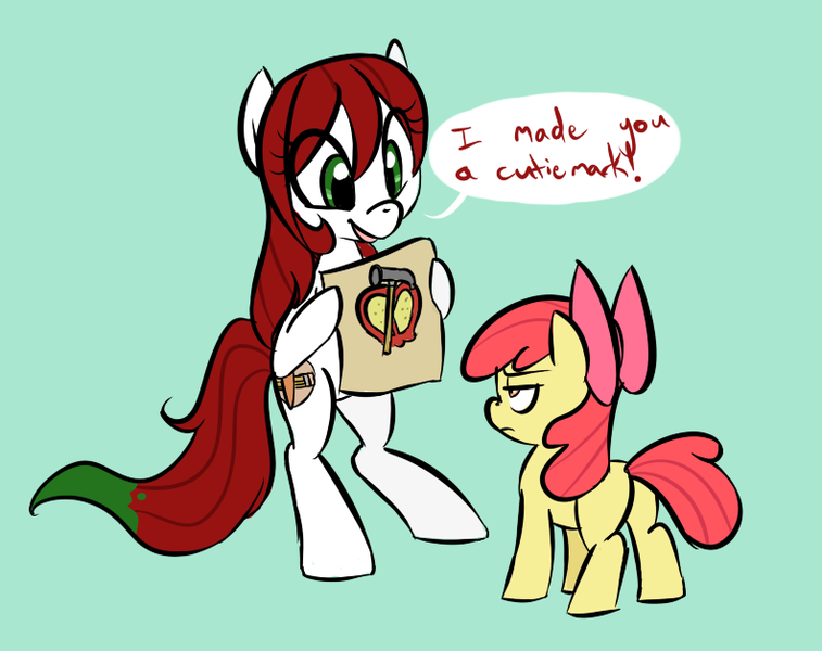 #1525656 - safe, artist:jessy, derpibooru import, apple bloom, oc, oc:palette swap, earth pony ...