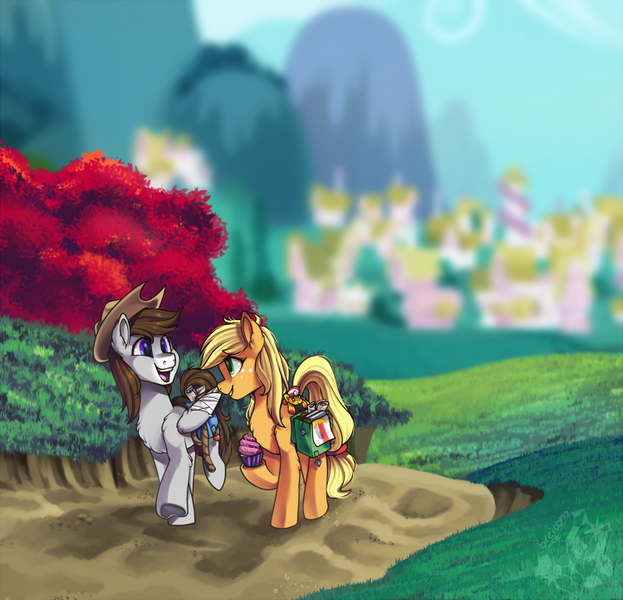 #1537507 - safe, artist:breioom, derpibooru import, applejack, oc ...