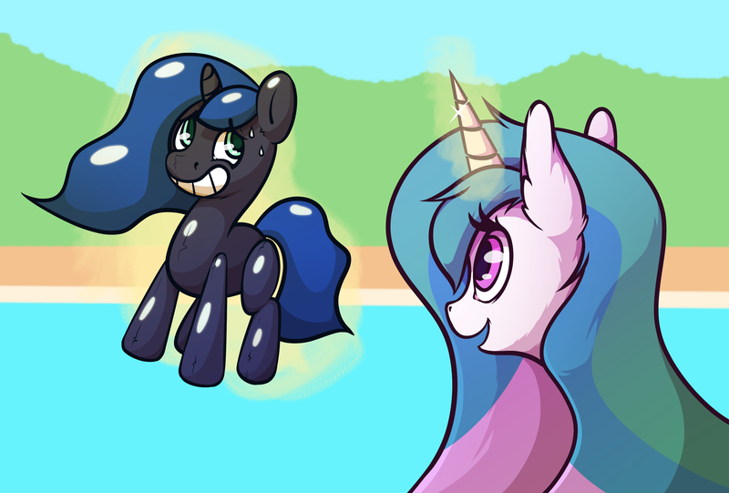 #1542827 - safe, artist:senaelik, derpibooru import, princess celestia ...