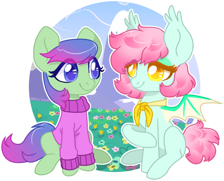 #1552986 - safe, artist:sickly-sour, derpibooru import, oc, oc:sweet pea, unofficial characters ...